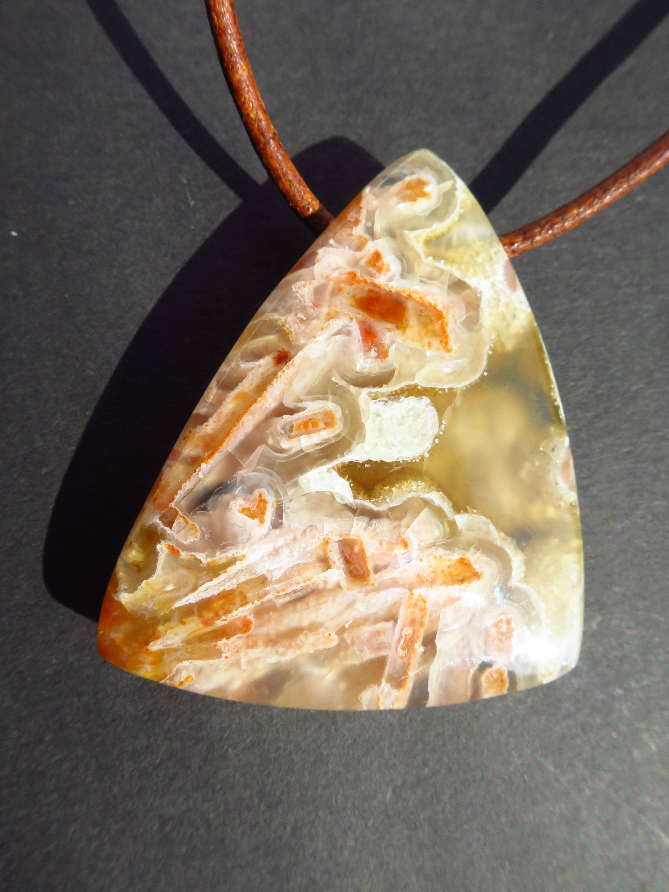 Rare Stick Agate Pendant Agate From Turkey Drilled Pendant | Etsy