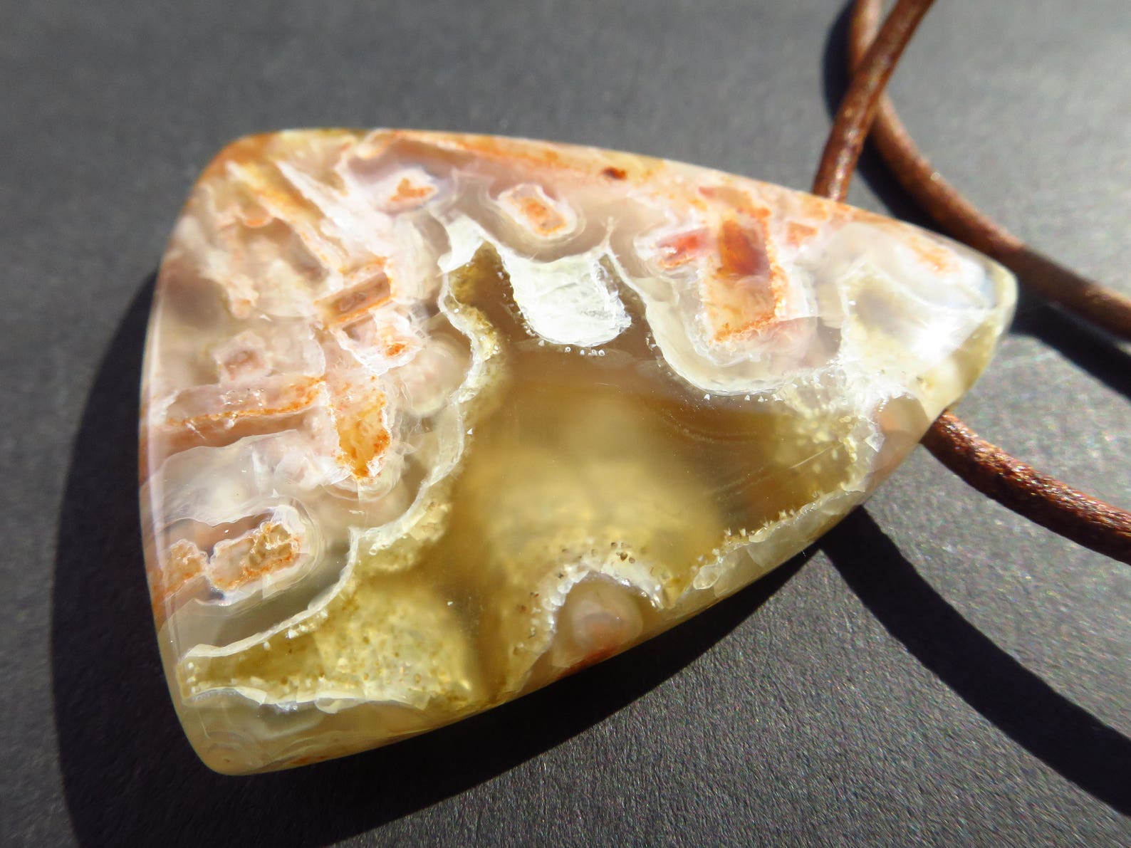 Rare Stick Agate Pendant Agate From Turkey Drilled Pendant - Etsy