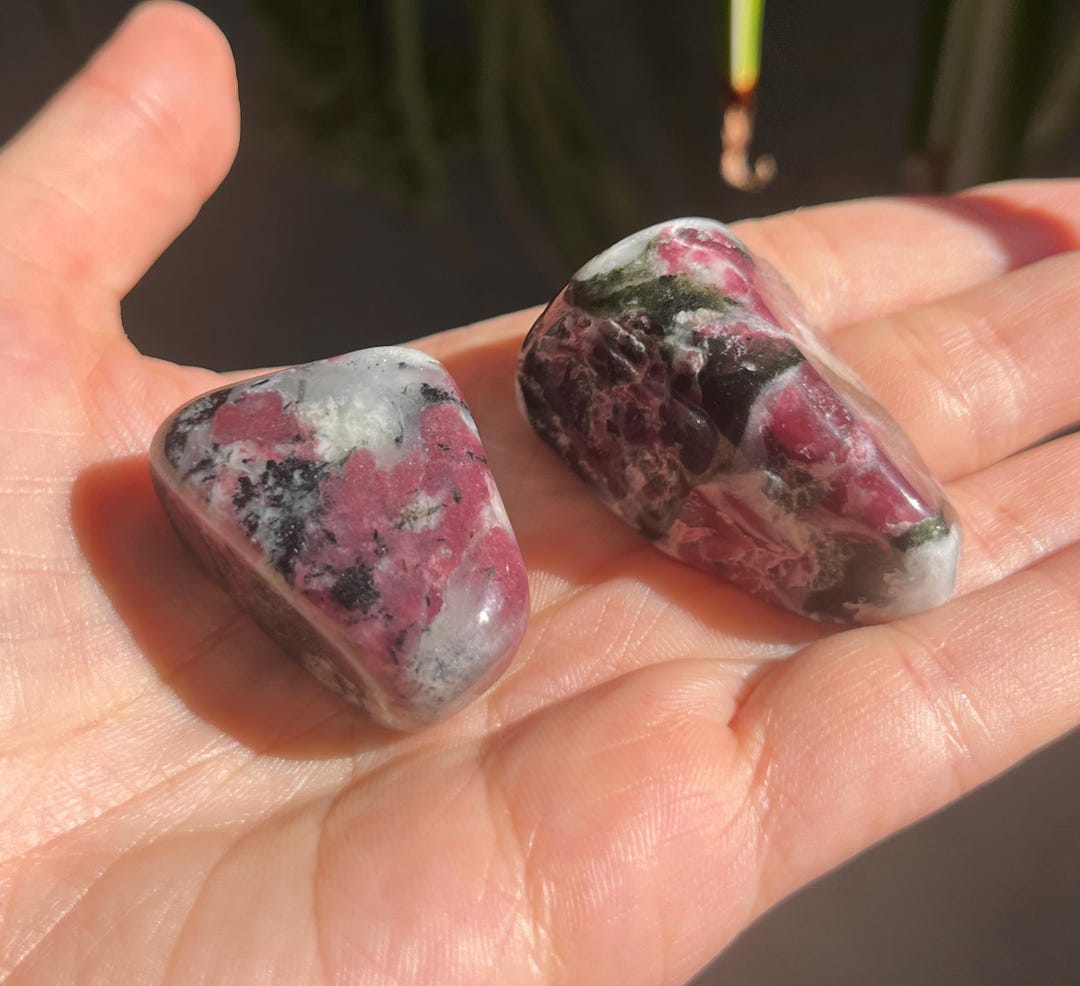 Beautiful Nice Quality Polished Eudialyte With Aegirine Sweden Two ...