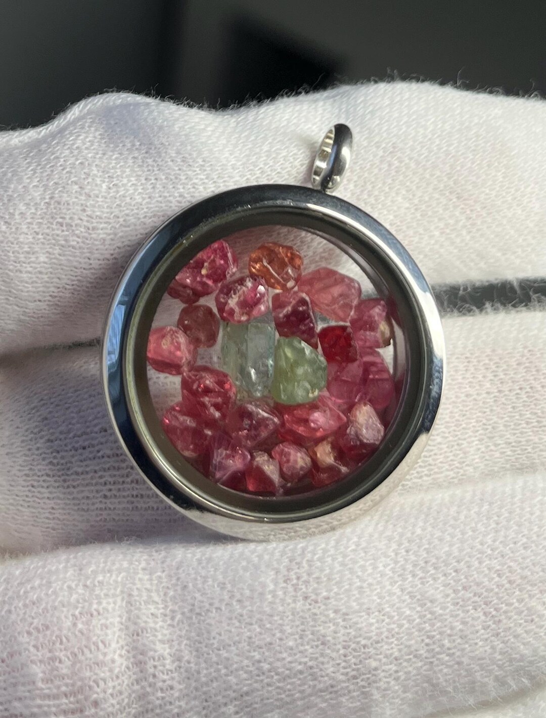 Rare Pink Red Spinels (srilanka) and Colombian Emerald Raw Crystals ...