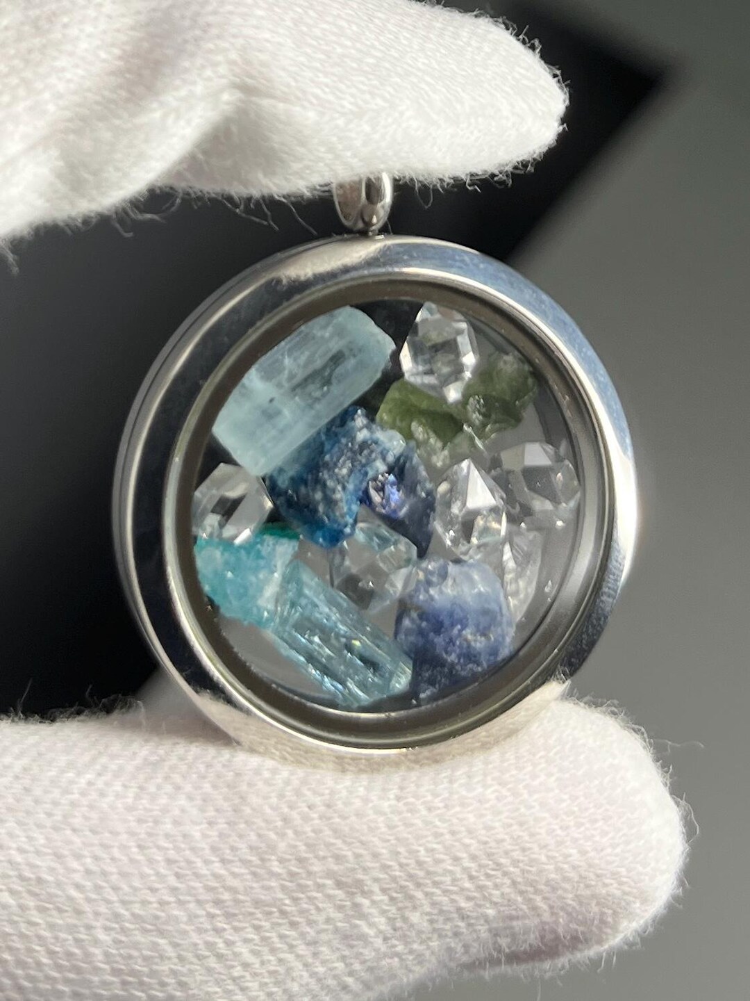 Rare Benitoite, Blue Euclase, Gem Silica Druzy, Czech Moldavite ...