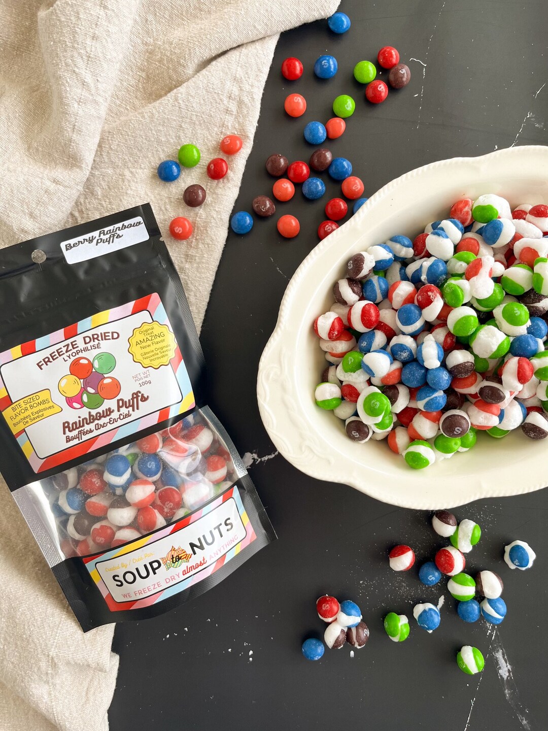 Freeze-dried Berry Rainbow Bursts, Freeze Dried Candies, Unique Gift ...