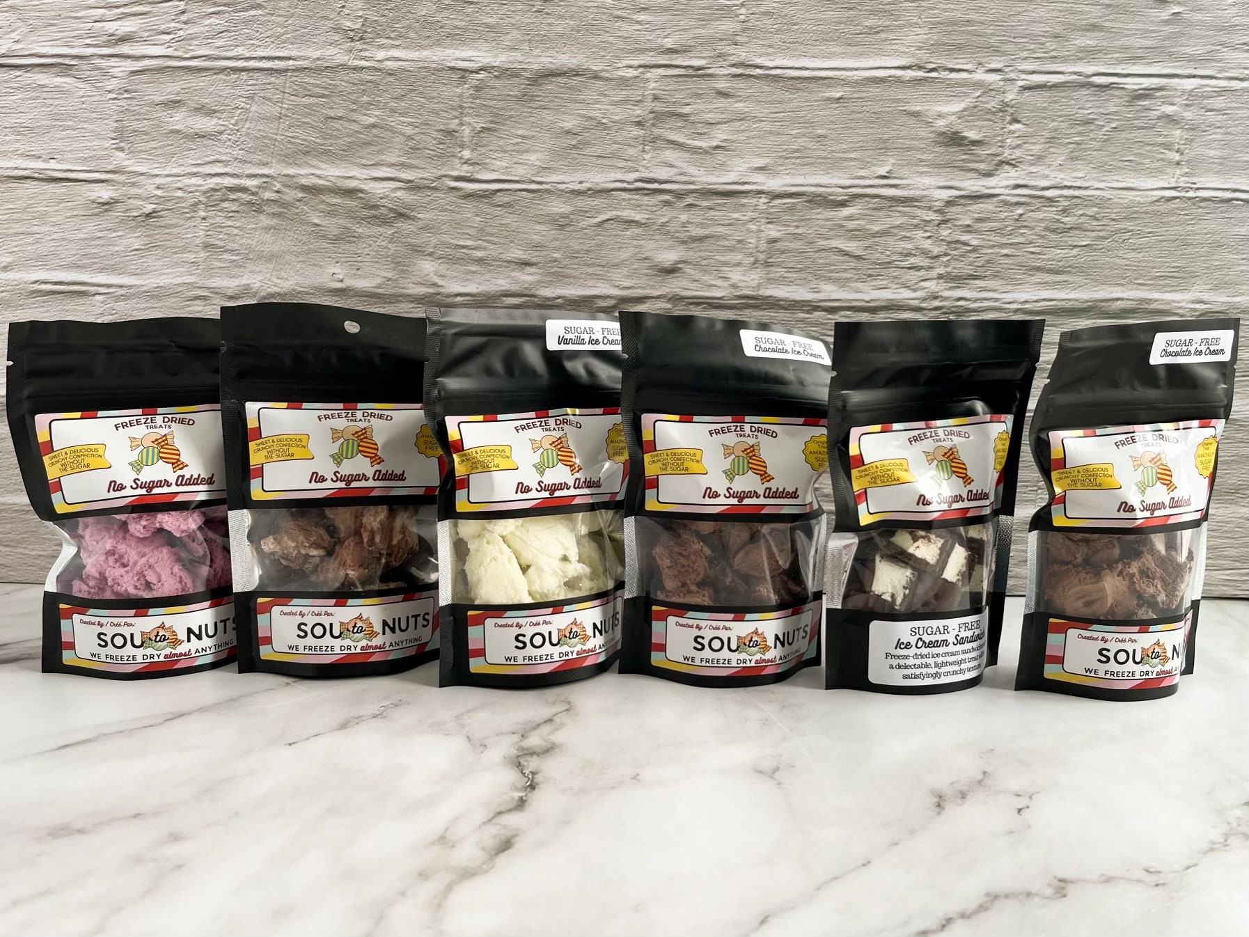 Freeze Dried SUGAR-FREE Treat Pack, Sugar Free Ice Cream, Unique Gift ...