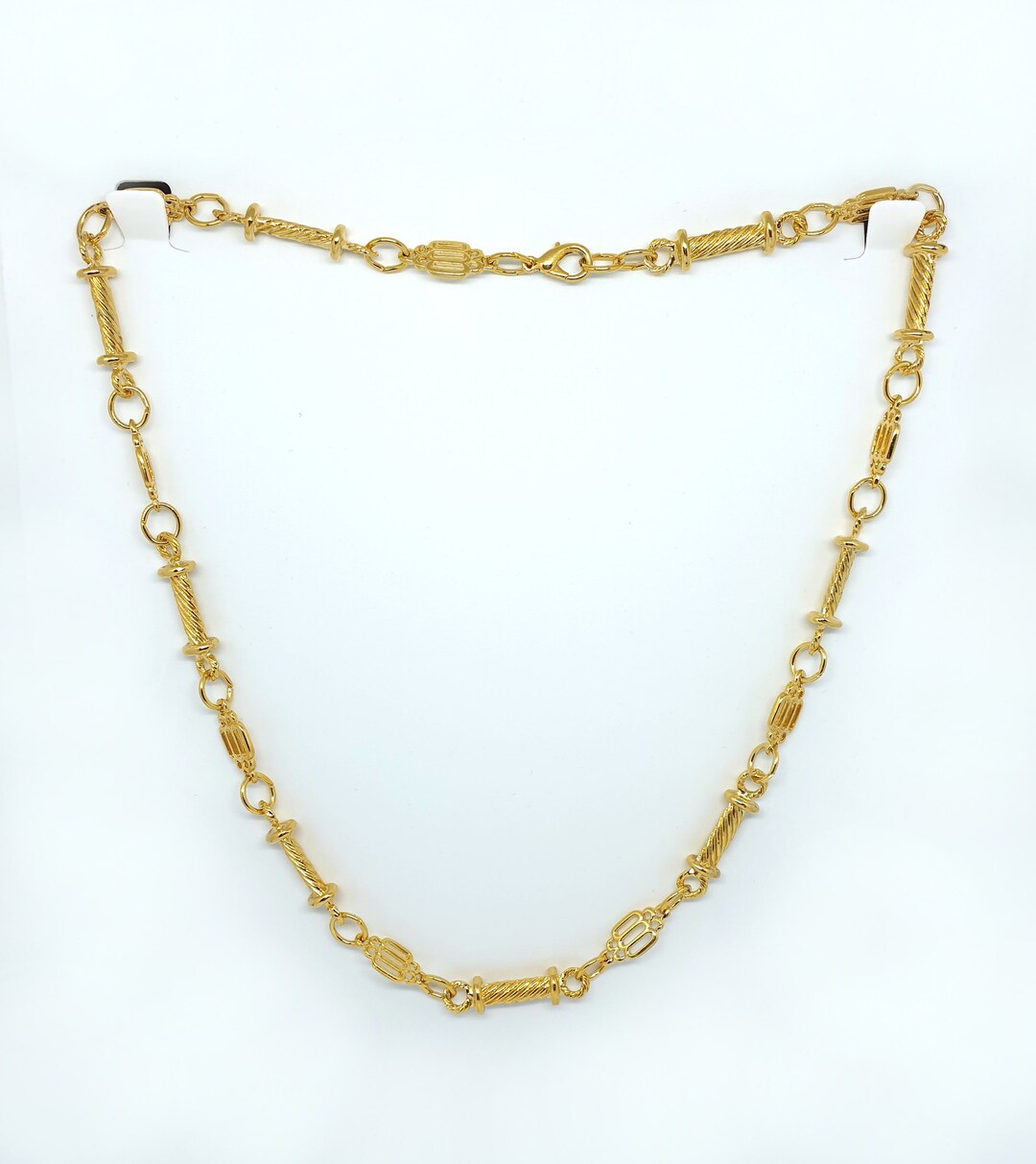 1980s Frank Usher Vintage Deadstock Chunky Byzantine Style Chain ...