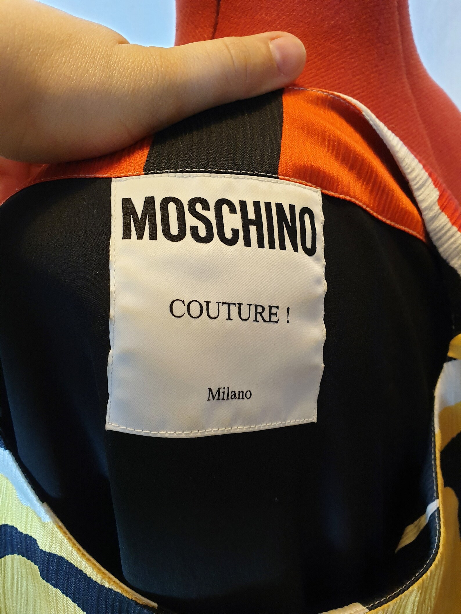 Moschino Couture Silk Dress With Bold Colourful Pattern. Size - Etsy