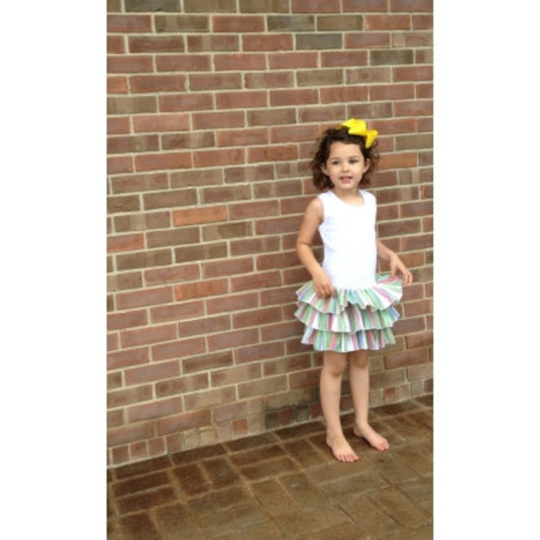 Monogram Girls Ruffled Dress on Etsy - Etsy