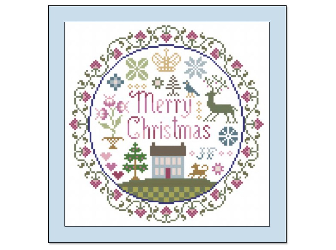 Merry Christmas Sampler - Etsy