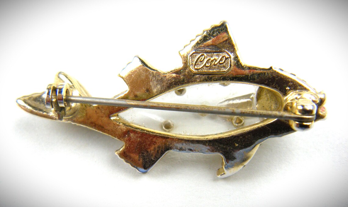 Signed Coro Sea Imp Jelly Belly Brooch Patented 1949 - Etsy
