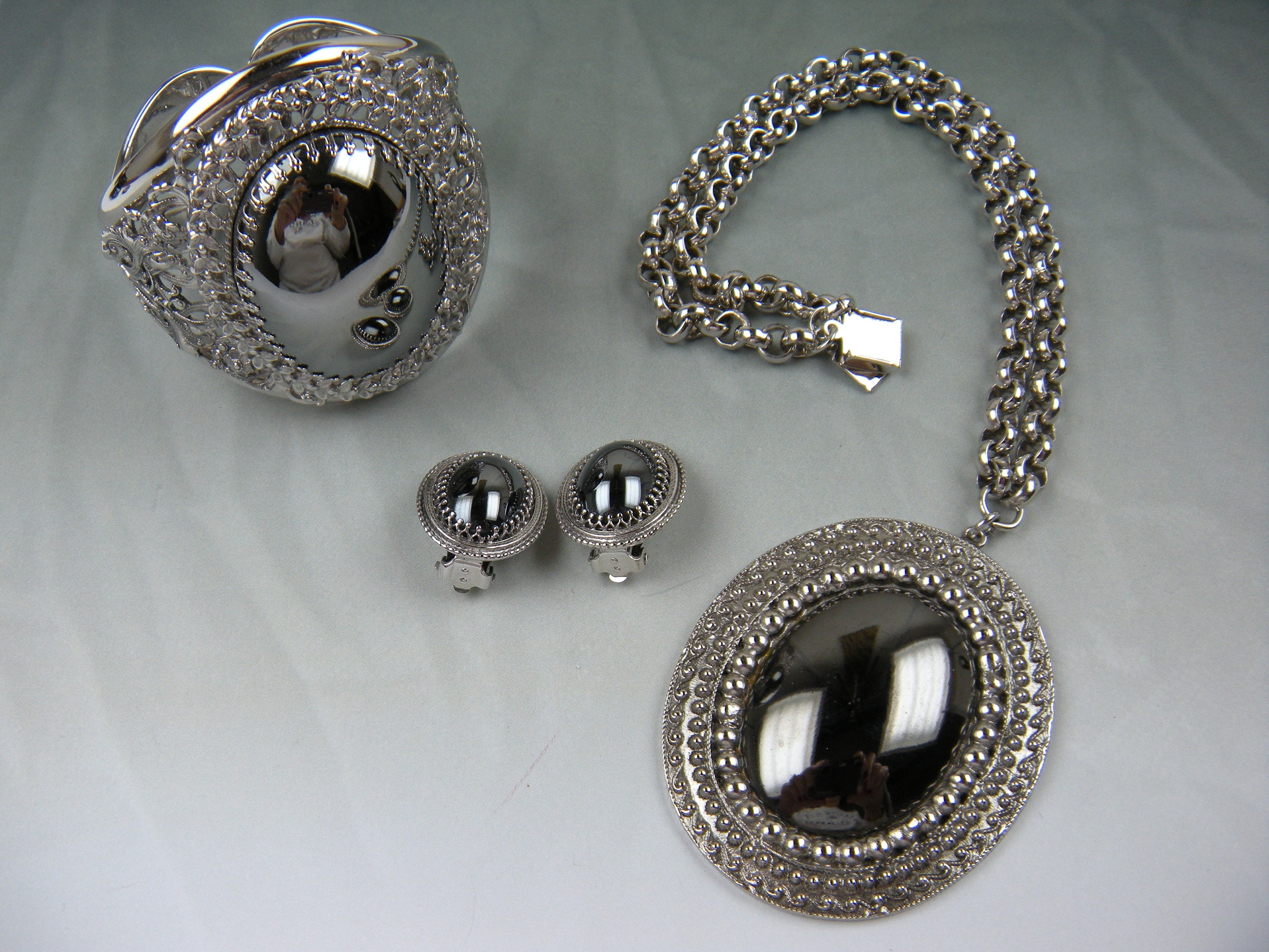 Signed Whiting and Davis Stunning Parure - Etsy