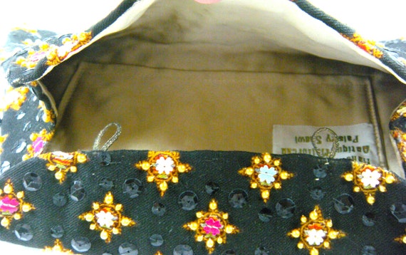 Pristine Vintage Purse Signed Odette Hand Embroidered - Gem