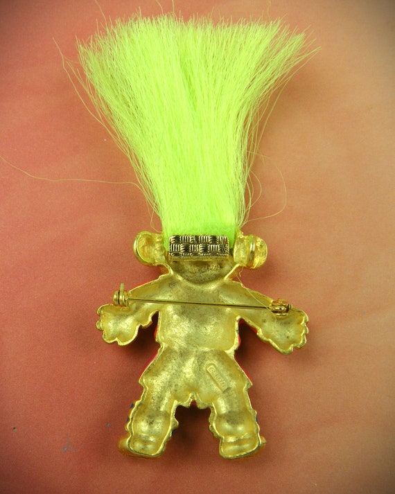 Signed Luca Razza Enameled Troll Brooch Rare and Uniq… - Gem