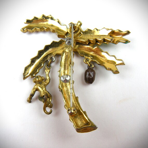 Whimsical 1940's Figural Brooch Palm Tree Coconut Cha… - Gem