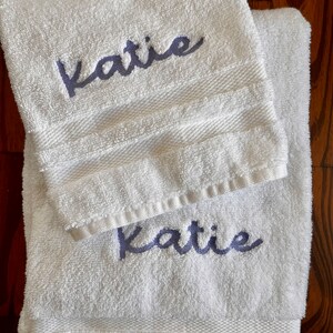 Custom Embroidered Towels - Etsy