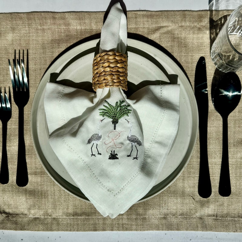 Palm Tree Napkin - Etsy