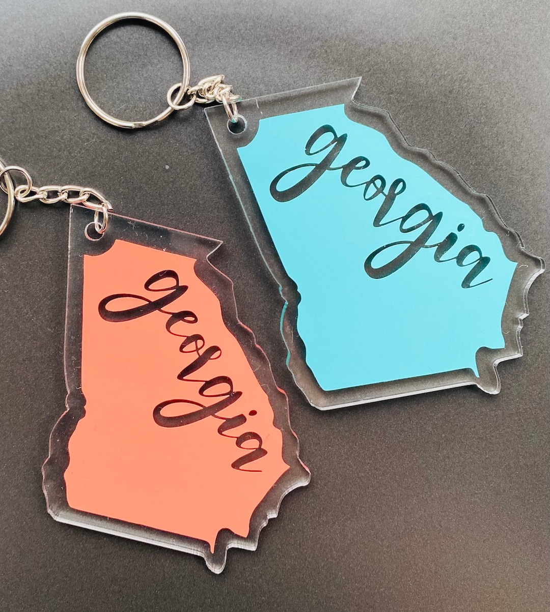 Georgia Acrylic Keychain - Etsy