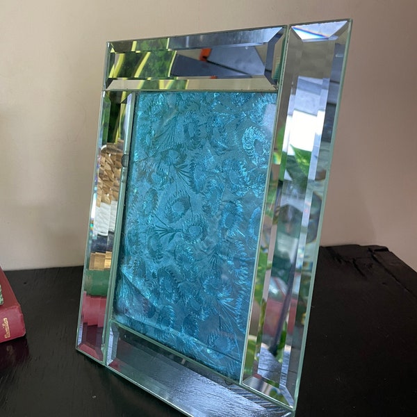 Beveled Glass Picture Frame - Etsy