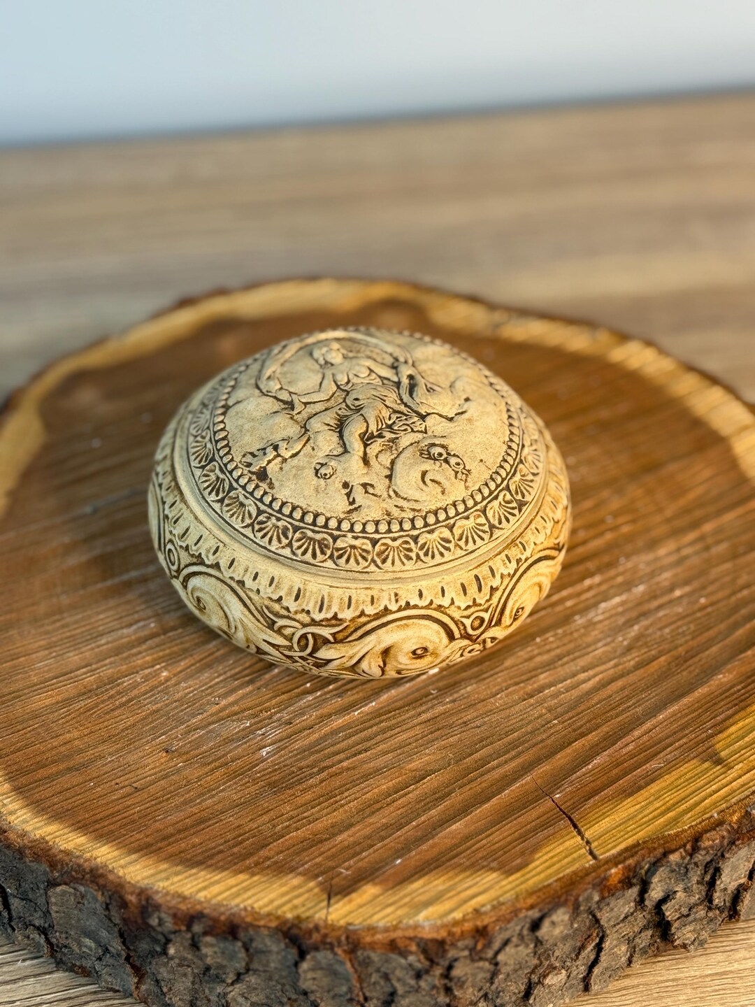 RARE Antique GIA Dini & Cellai Italy Italian Trinket Storage Keeper Jar ...