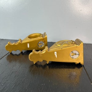 Vintage Ornate Metallic Gold Leaf Curtain Rod Hollywood Regency Royal ...