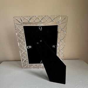 Vintage Ornate 5x7 Glass Crystal Checkered Textured Metal Velvet Love ...