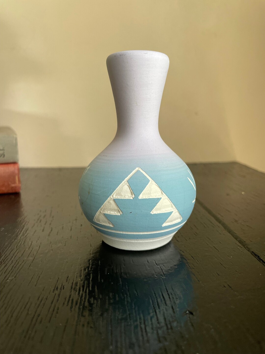 Vintage Clay Pot Terracotta Planter New Mexico Pot Vase Pastels Pueblo ...