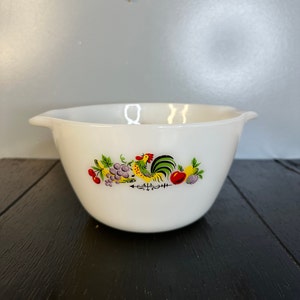 Vintage 4 Rooster Bowl Anchor Hocking Fire King Chanticleer Cinderella ...