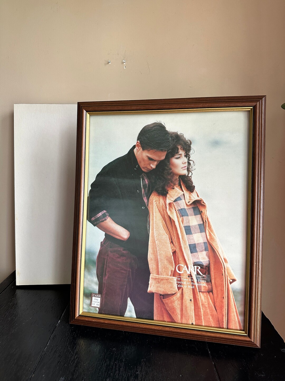 Vintage 11x14 70's Wood Metallic Gold Display Ornate Picture Frame Wall ...