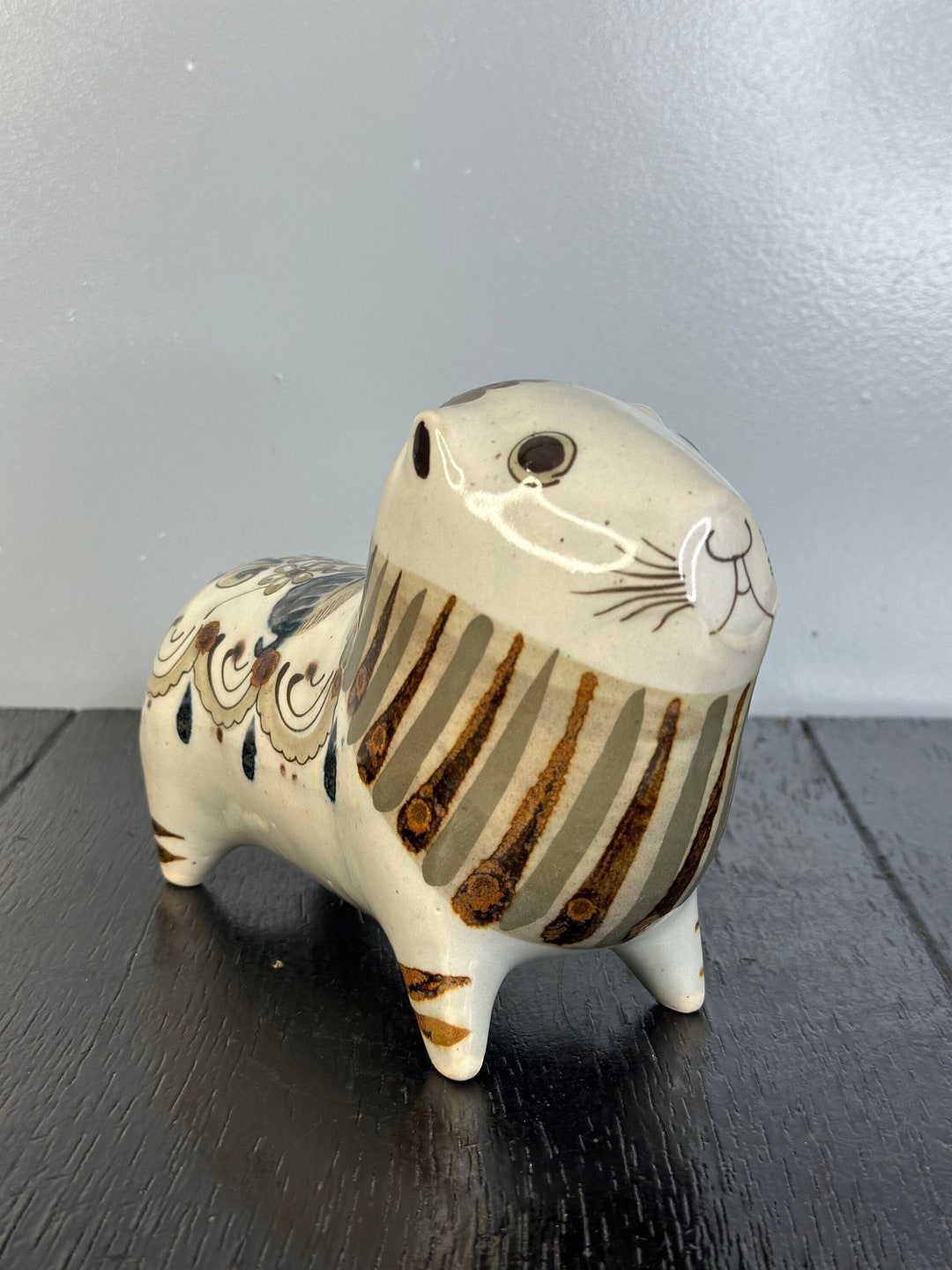 Vintage Pottery Hand Painted Capybara Mexico Fred & Barbara Meiers ...
