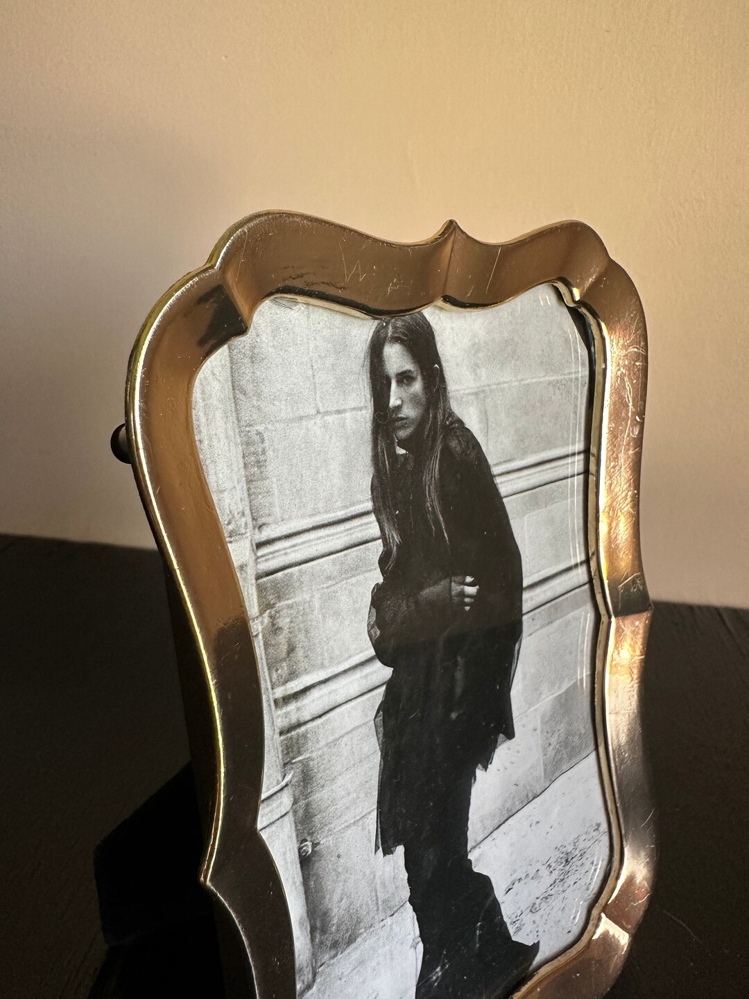 Vintage Gold Wavy Scroll Swirl Striped Floral Picture Frame Photo 4x6 ...