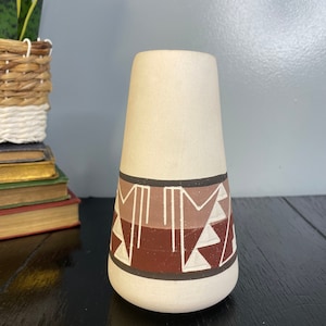 Vintage Clay Pot Terracotta Sioux Indians Mexico Pottery Vase Mexican ...