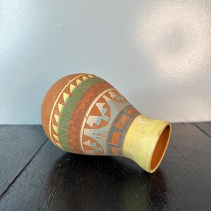 Vintage Clay Pot Terracotta Plante Mexico Succulent Pueblo Pottery Vase ...