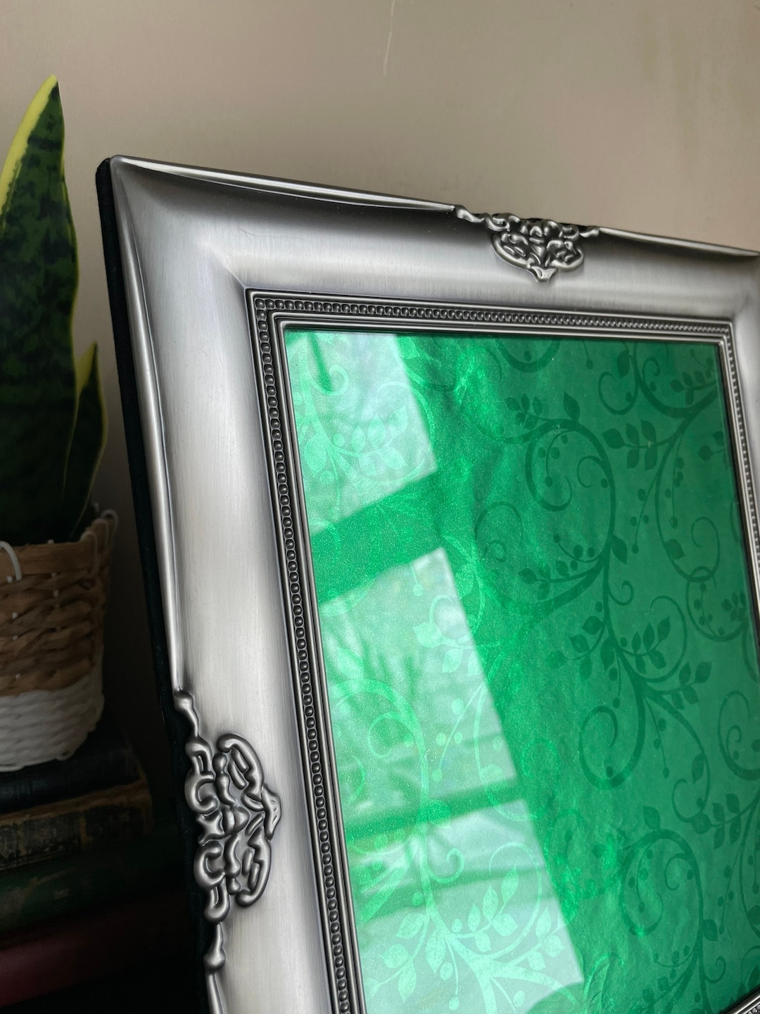 Vintage Metal Silver Shell Clam Antique Picture Frame Photo 8x10 Sleek ...