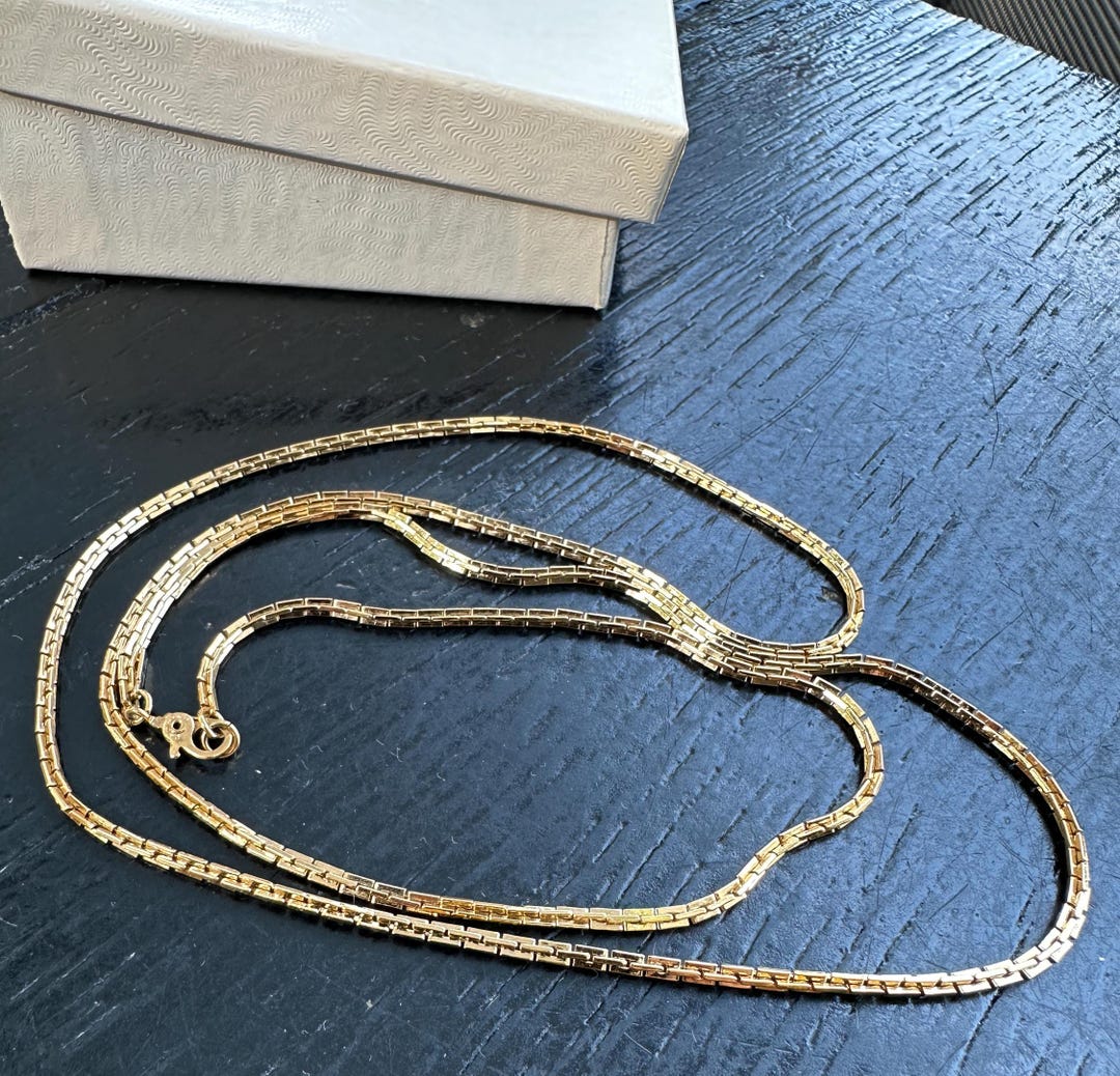 Vintage Gold MONET Rope Pendant Charm Necklace 1980's Chain Jewel Art ...