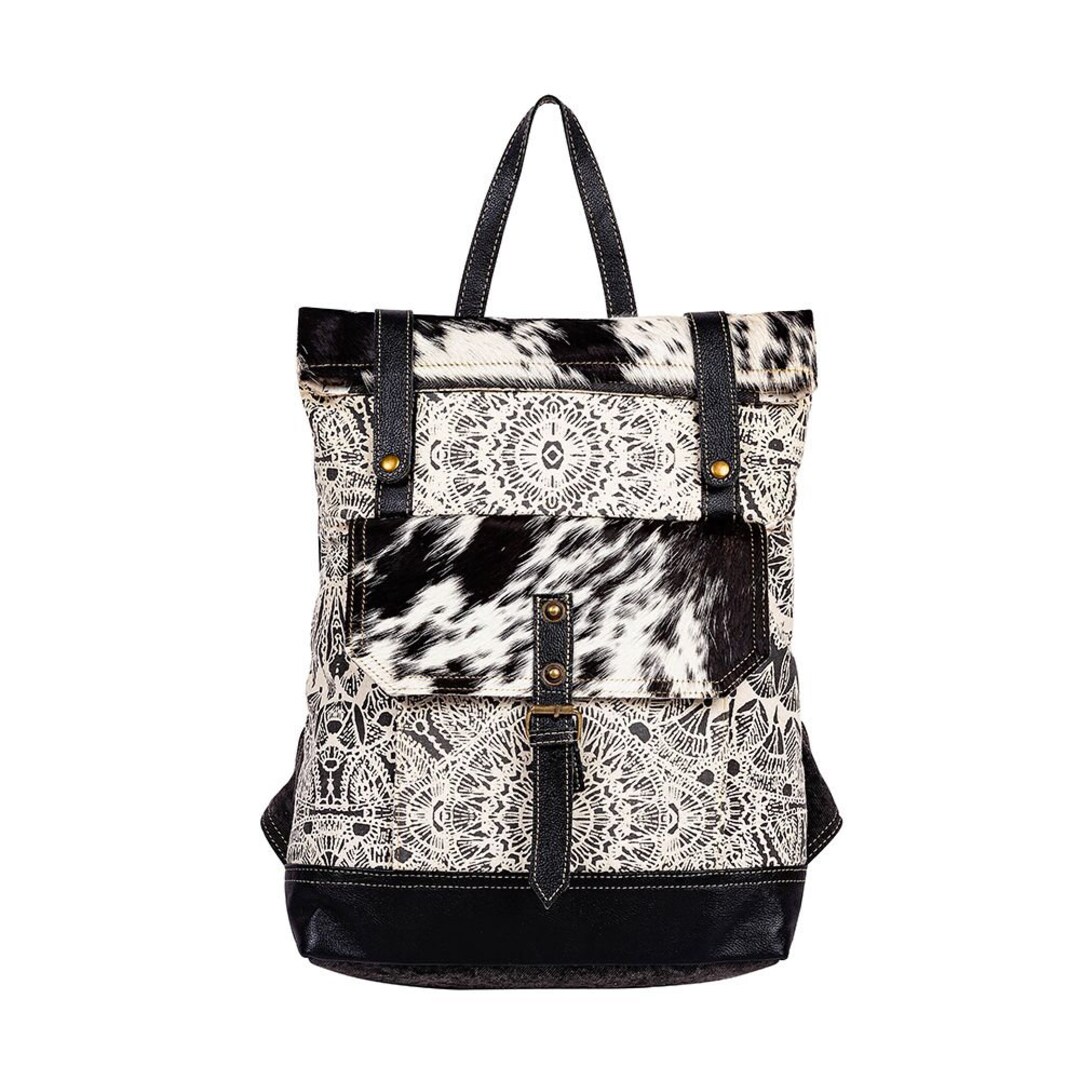 Myra Bags Le Medallion Rider Backpack in Black - Etsy