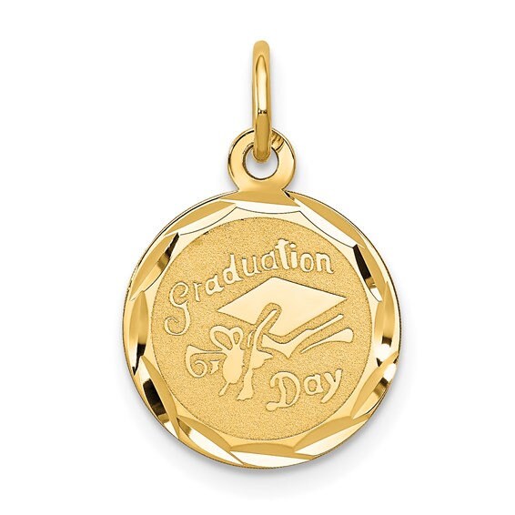 Million Charms 14k Yellow Gold Graduation Day Cap and Diploma - Etsy
