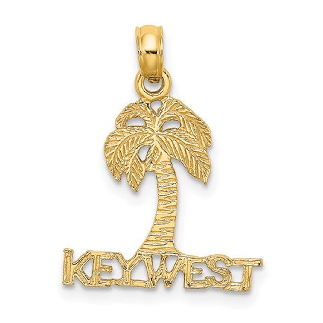 Million Charms 14k Yellow Gold Travel Charm Key West Florida - Etsy