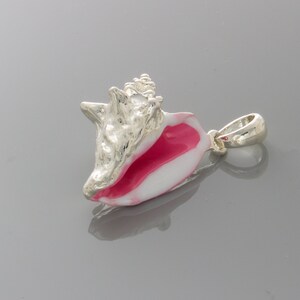 Conch Shell Charm 925 Sterling Silver Medium Conch Shell - Etsy