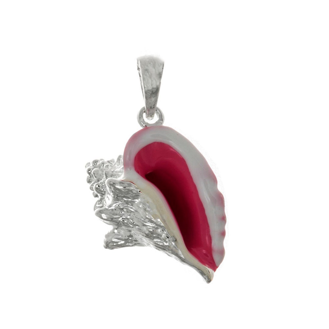 Conch Shell Charm 925 Sterling Silver Medium Conch Shell - Etsy