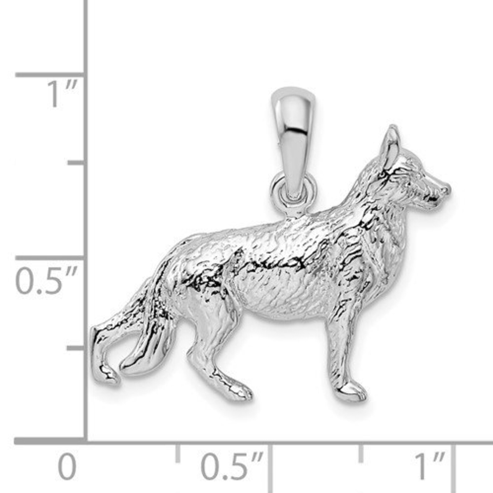 Million Charms 925 Sterling Silver Dog Charm 3D German - Etsy