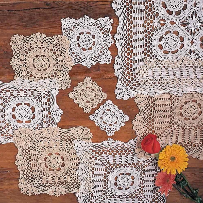 Square Crochet Doily - Etsy