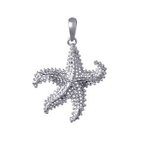 Million Charms 925 Sterling Silver Nautical Sea Star Starfish Necklace ...