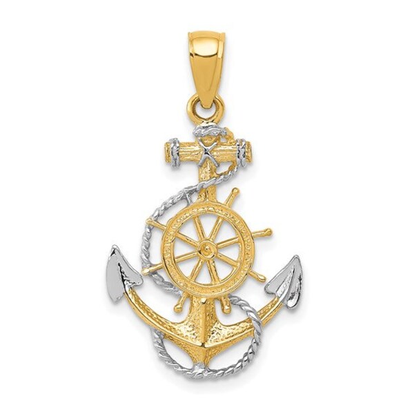 Gold Anchor Charm - Etsy