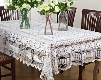 Crochet Tablecloth - Etsy