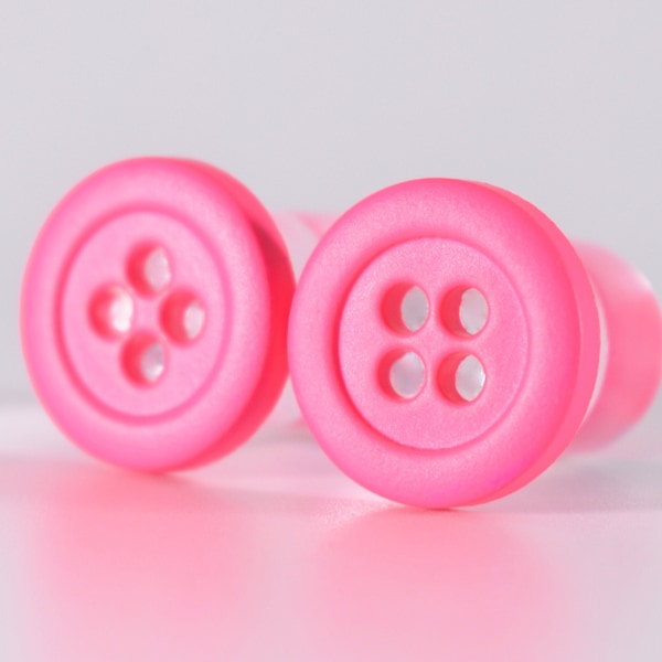 Hot Pink Button - Etsy