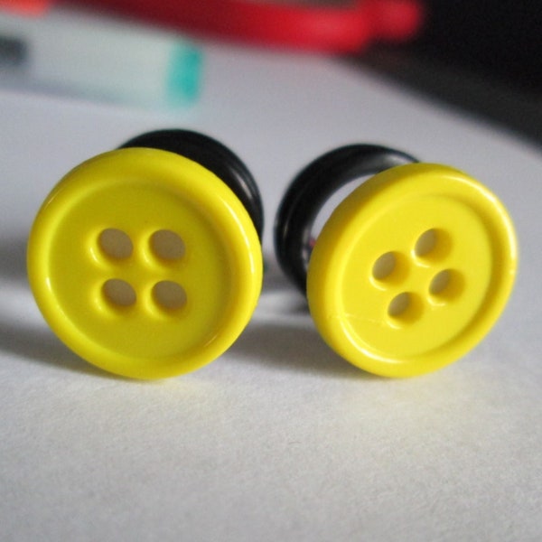 Yellow Button - Etsy