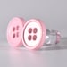 Plugs - Pale Baby Pink Button Plugs - 2g, 0g, and 00g. - Etsy