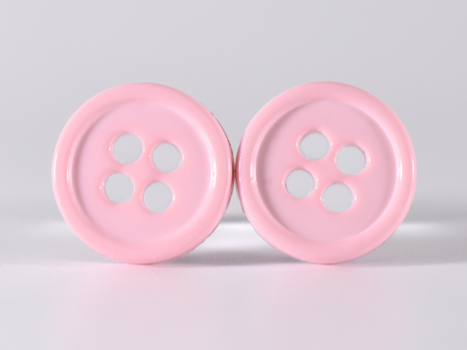 Plugs - Pale Baby Pink Button Plugs - 2g, 0g, and 00g. - Etsy