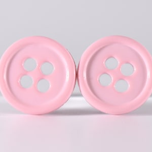 Plugs - Pale Baby Pink Button Plugs - 2g, 0g, and 00g. - Etsy