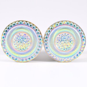 Gauges - Plug Earrings - Clear White Slinky AB 3/4 In, 7/8 In, 1 Inch ...