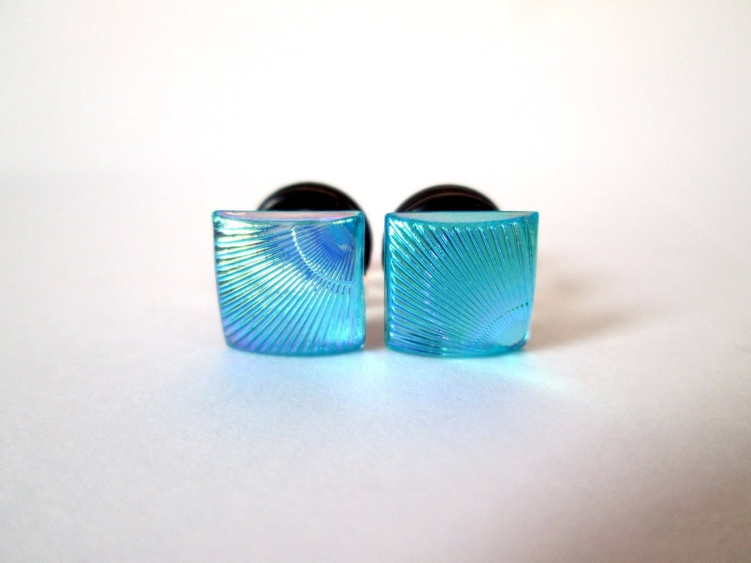 Plugs - Aqua Blue Fish Fin Mermaid Square 4g, 2g, and 0g - Etsy