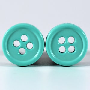 Plugs - Aqua Turquoise Blue Button 2g, 0g, and 00g - Etsy